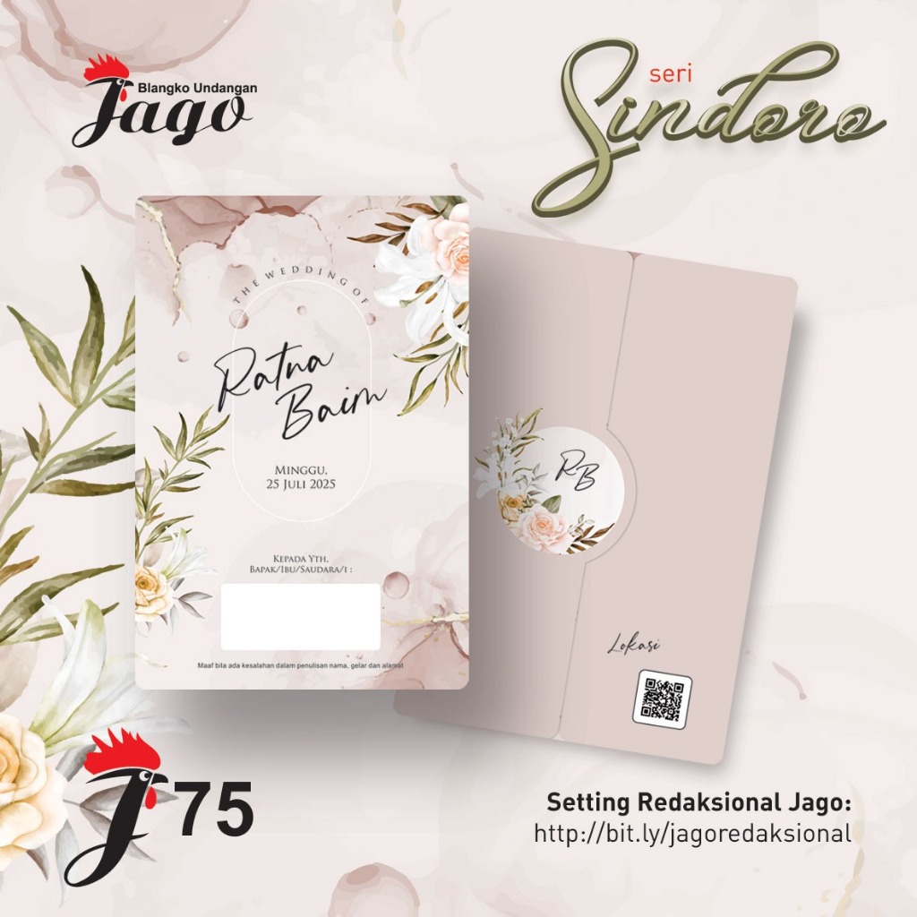 Jual Jago 75 Blanko Undangan | Undangan Murah | Blangko Undangan ...