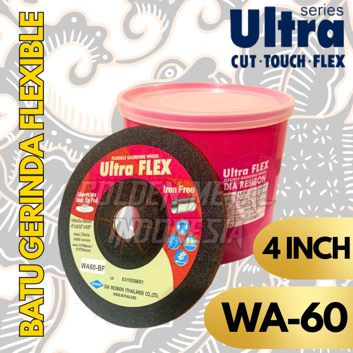 Jual ULTRAFLEX Batu Gerinda Stainless Flexible WA-60 | Shopee Indonesia
