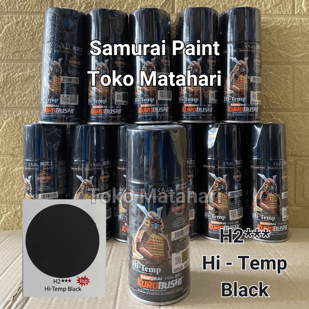 Jual Samurai Hi Temp Black H2*** Cat Semprot Samurai Kurobushi | Shopee ...