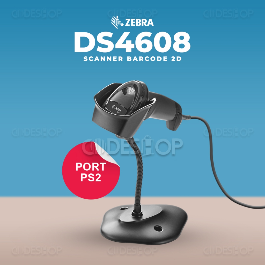 Jual Zebra DS4608 Scanner Barcode 1D 2D Imager 2 Dimensi Port PS2 | Shopee Indonesia