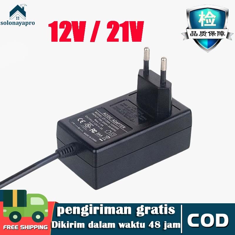 Jual adaptor 12v 2A/21V 1A ac dc adapter router Power Supply EU Plug ...