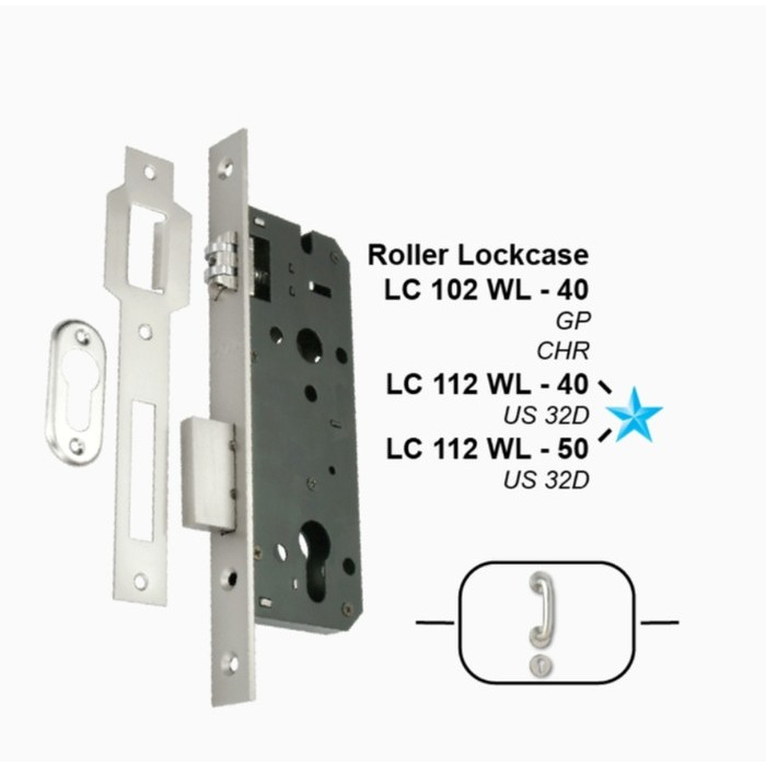 Jual SOLID - BODY KUNCI/SWING LOCKASE SOLID LC 102 WL-40 (ROLLER/PELOR ...