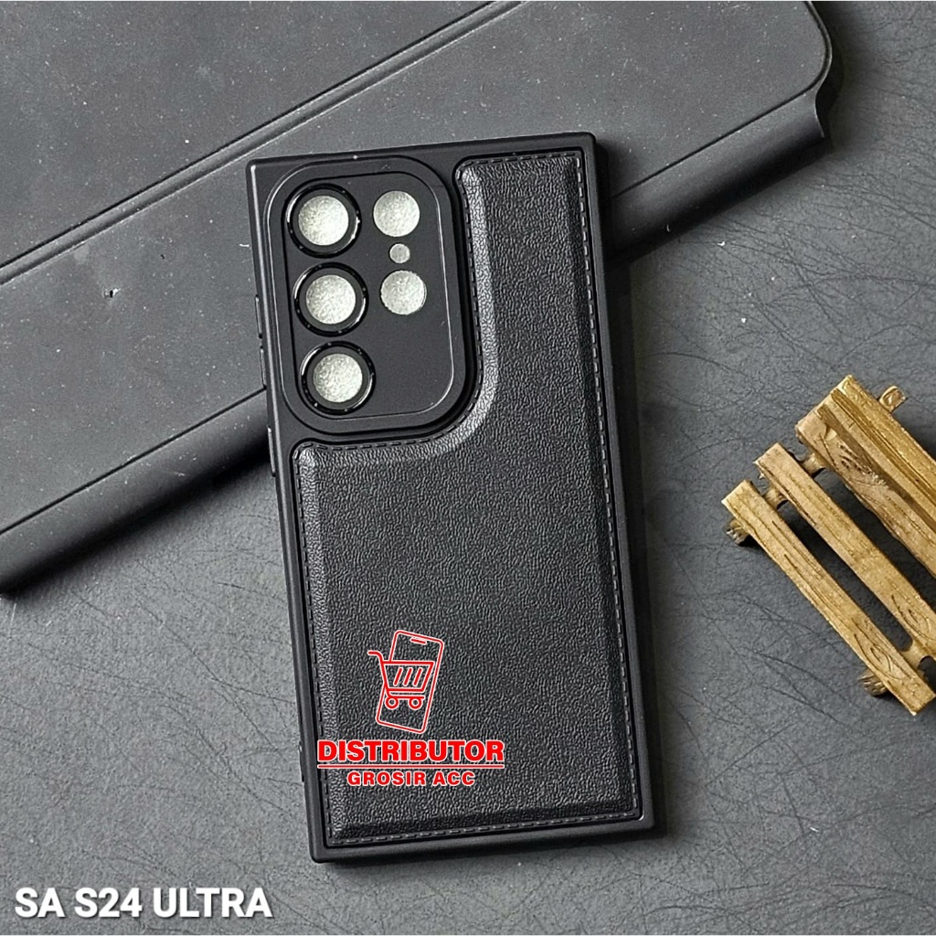 Jual SAMSUNG S24 ULTRA CASE LEATHER PRO CASE BLACK SAMSUNG S24 ULTRA ...