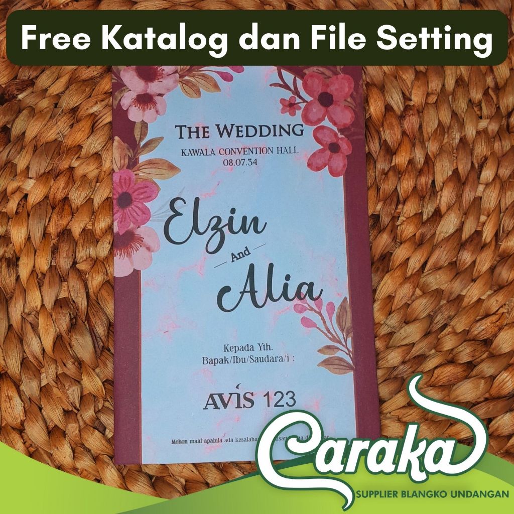 Jual Kartu Undangan Pernikahan atau Kertas Undangan atau Blangko ...