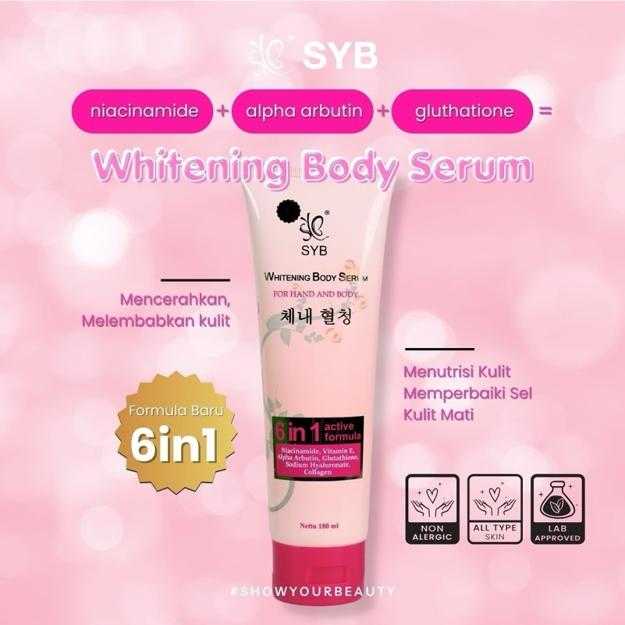 Jual MULTIPRO88 SYB BODY SERUM GLUTATHION PINK NEW BY SYB BPOM | Shopee ...