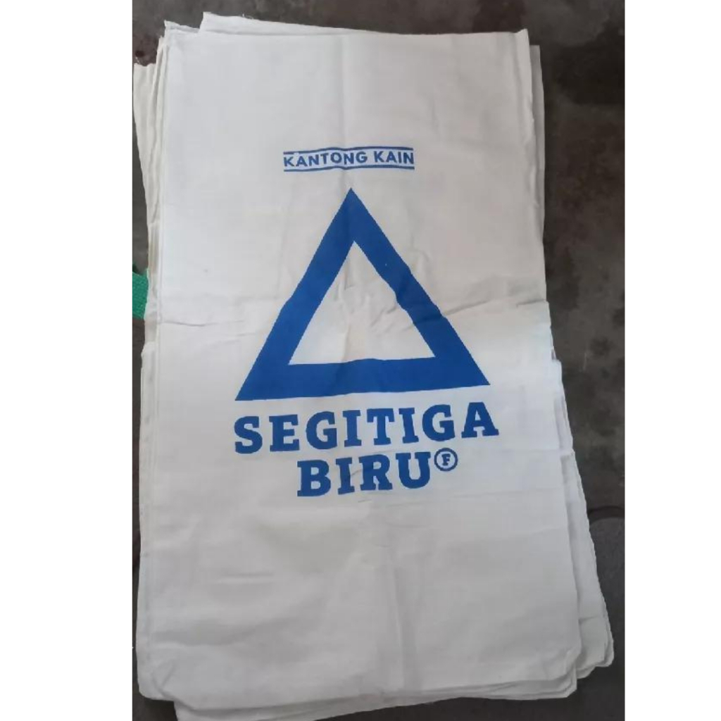 Jual Karung Kain Segitiga Biru Serbaguna / Karung Gandum / Karung ...