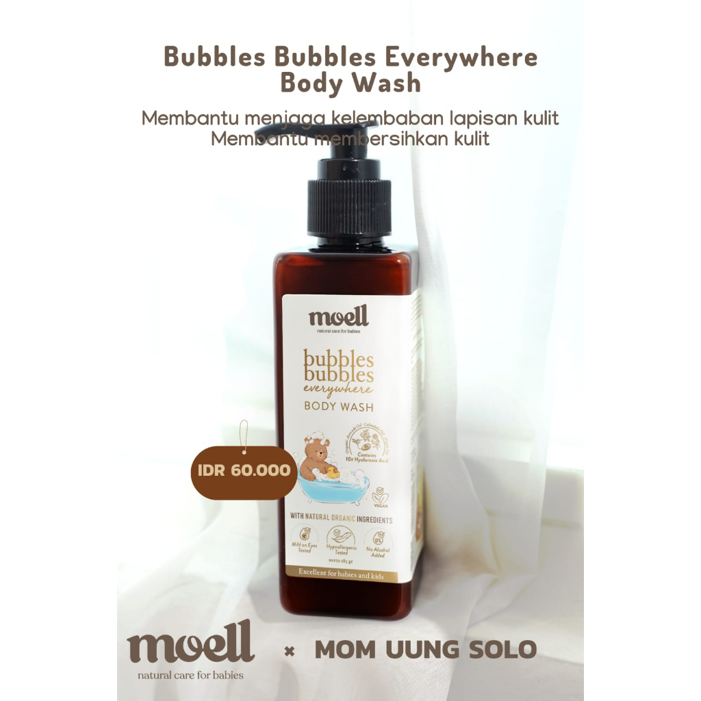 Jual Moell Natural Care / Skincare Bayi / Shampo / Body Lotion / Hair ...