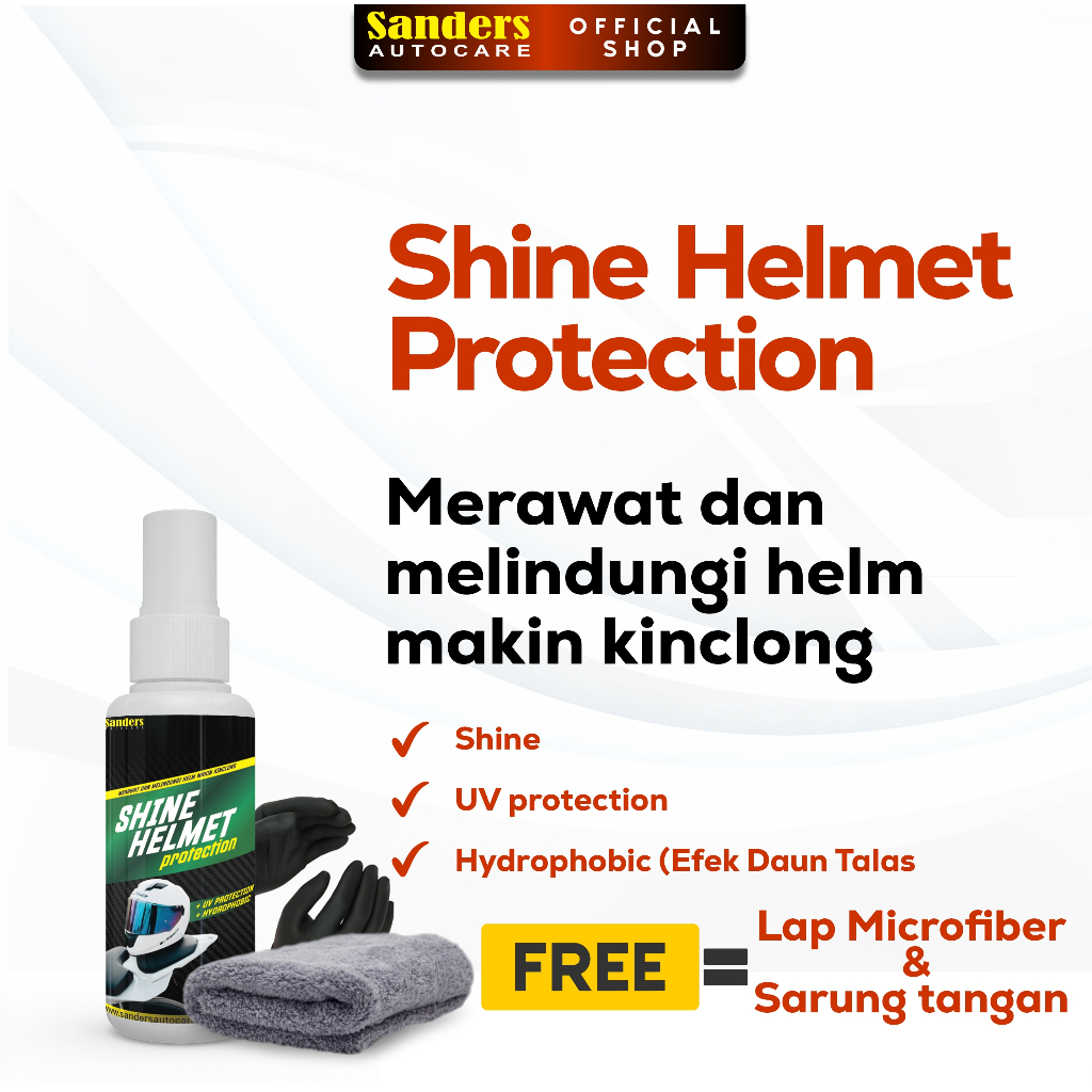 Jual Shine Helmet Protector Pengkilap Bersihkan Helm Motor | Shopee ...