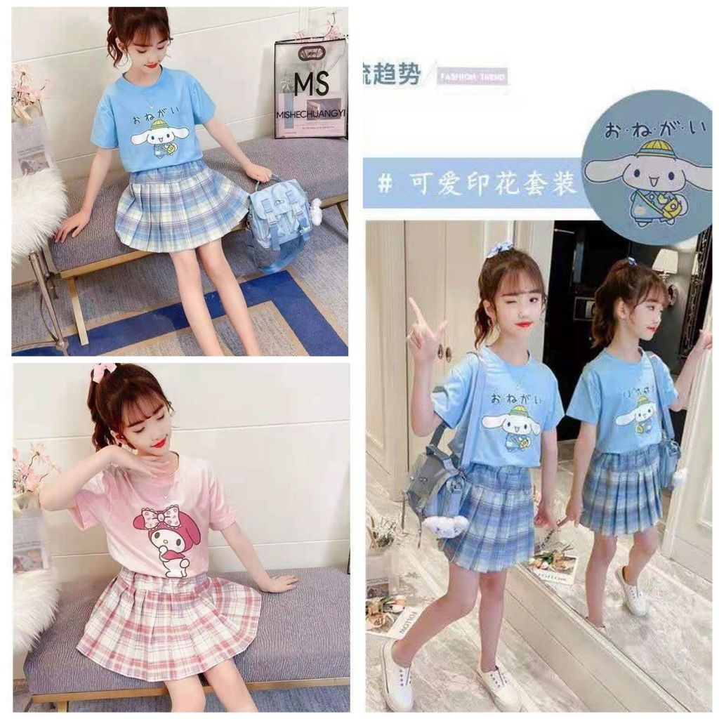 Jual SETELAN BAJU ROK ANAK CINNAMOROLL MELODY SETELAN SANRIO ANAK GOLF ...