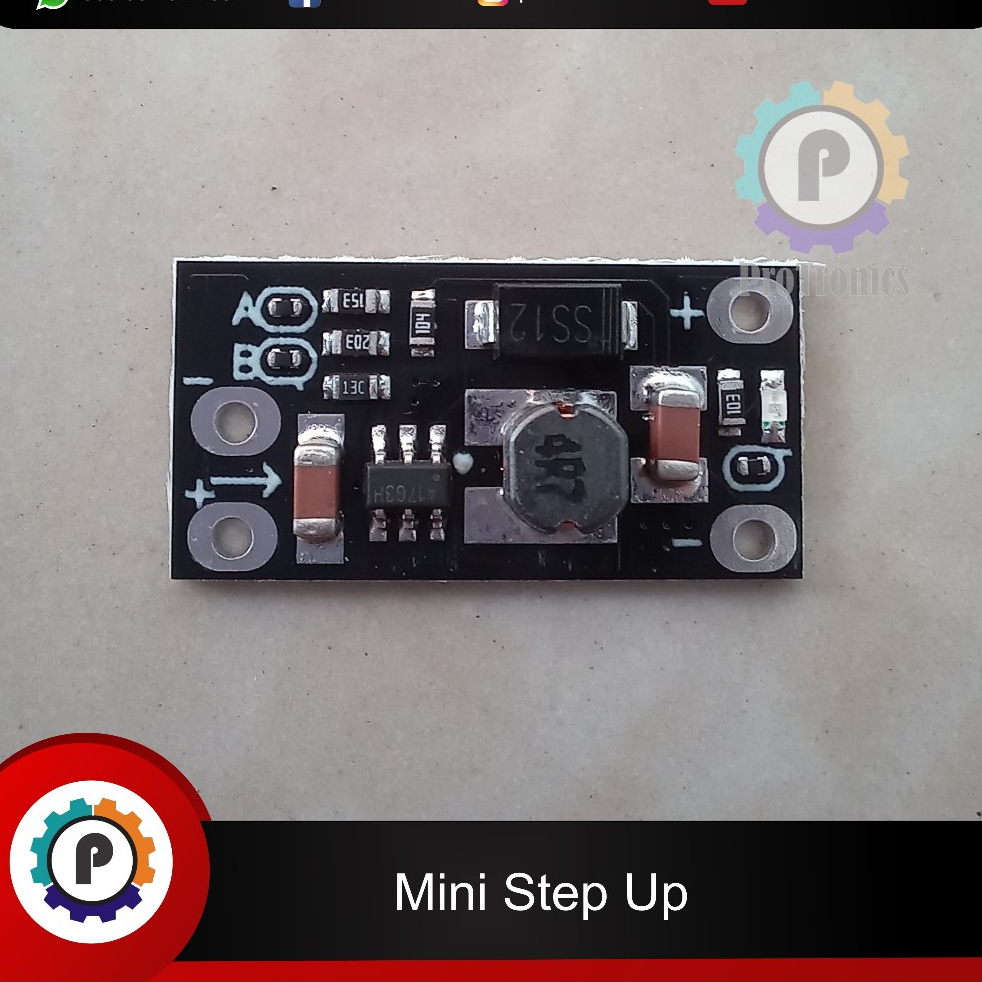 Jual Modul Mini DC Step-Up Boost Converter Baterai Lithium 18650 3.7V ...