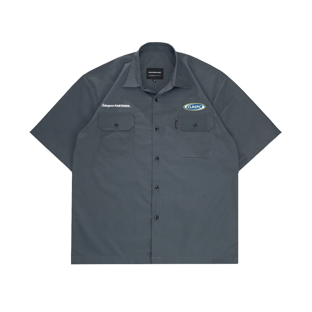 Jual Workshirt Colourspace - Bekka - Dark Grey | Shopee Indonesia