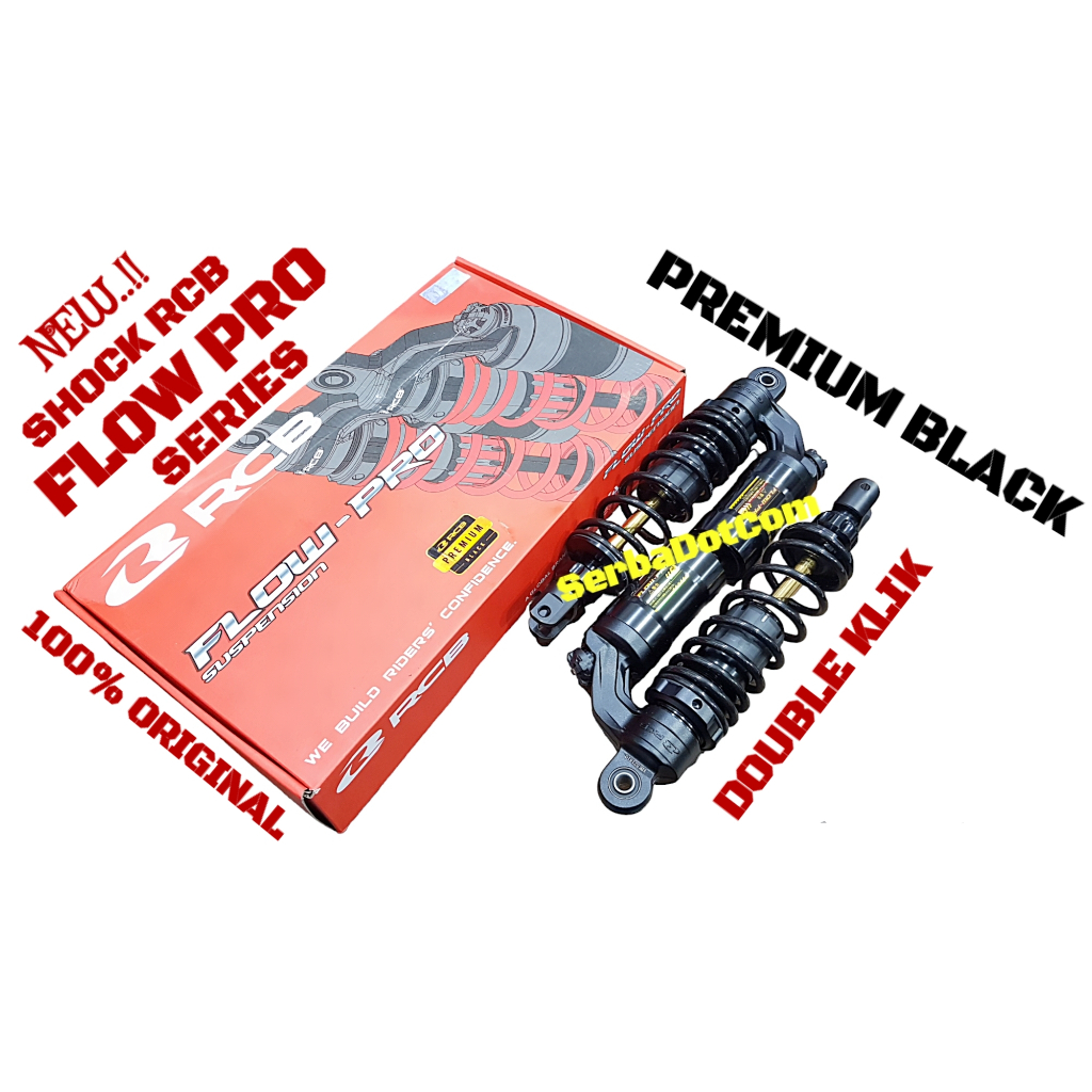 Jual SHOCK RCB FLOW PRO S PREMIUM BLACK SERIES AS GOLD PCX 150 160 NMAX ...