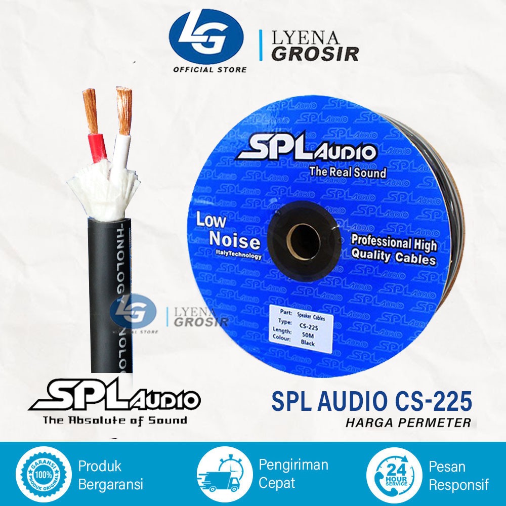 Jual KABEL SPL AUDIO CS-225 CABLE SPEAKER ORIGINAL HARGA PERMETER ...