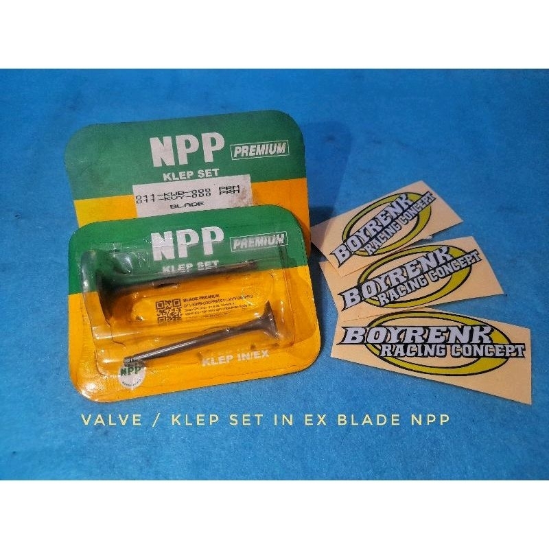 Jual VALVE SET / PAYUNG KLEP IN EX BLADE NPP - BOYRENK RACING CONCEPT | Shopee Indonesia