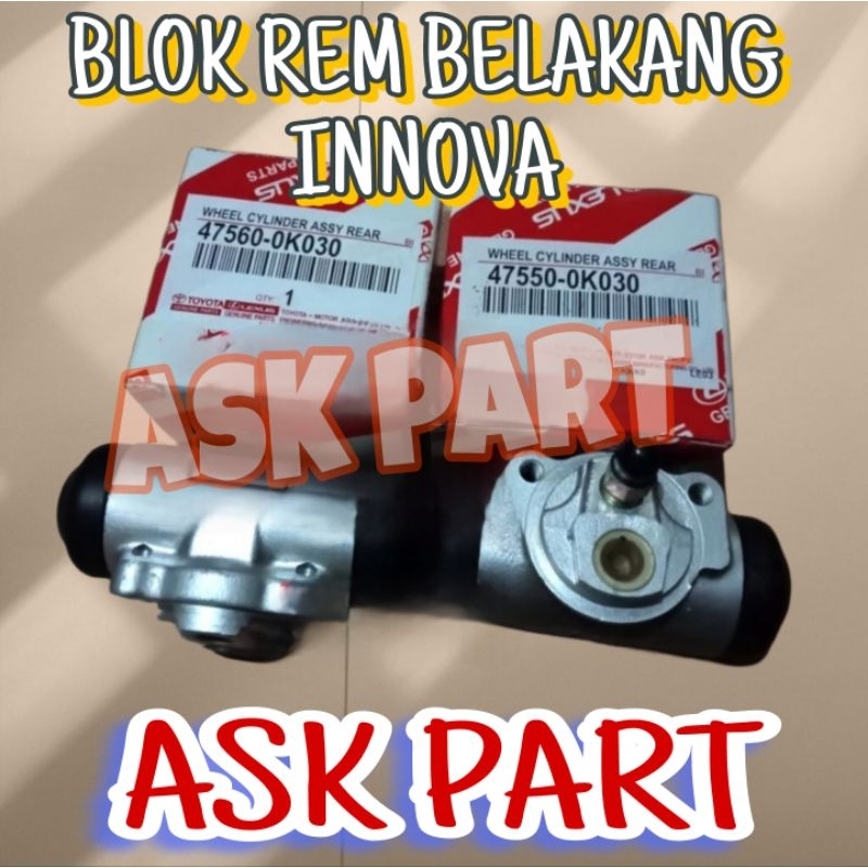 Jual BLOK MASTER BAK REM RODA BELAKANG WHEEL CYLINDER TOYOTA INNOVA ...