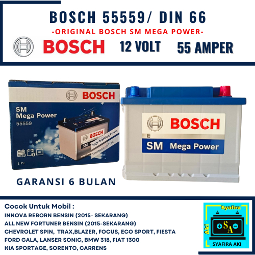 Jual Aki Mobil Innova Reborn Bensin Din 66 55559 Bosch Accu Kering ...