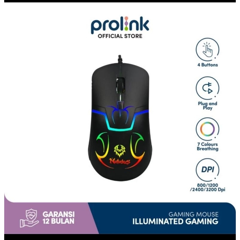 Jual Mouse Gaming Kabel Prolink Natulus PMG-9006 | Shopee Indonesia