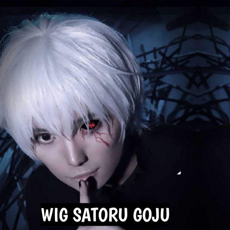Jual Wig Rambut Pendek Warna Putih Wig Cosplay Warna Putih Pendek ...