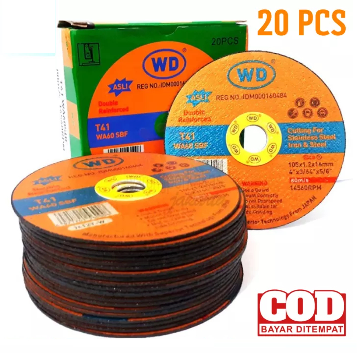 Jual WD ASLI ORIGINAL Mata Gerinda Batu Potong Besi stenlis 1 kotak isi ...