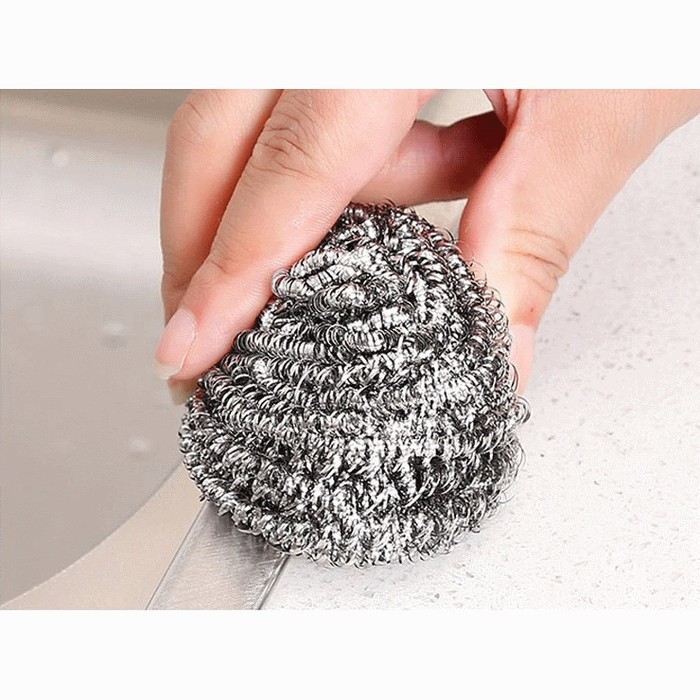 Jual Sabut Kawat Cuci Piring Sikat Kawat Stainless Spons Kawat | Shopee ...