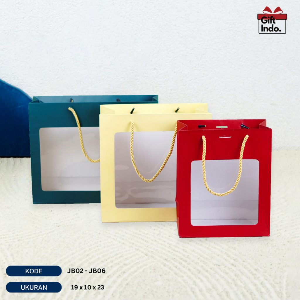 Jual Paperbag Mika Transparan / Paperbag Tali / Paperbag Mika / Paper ...