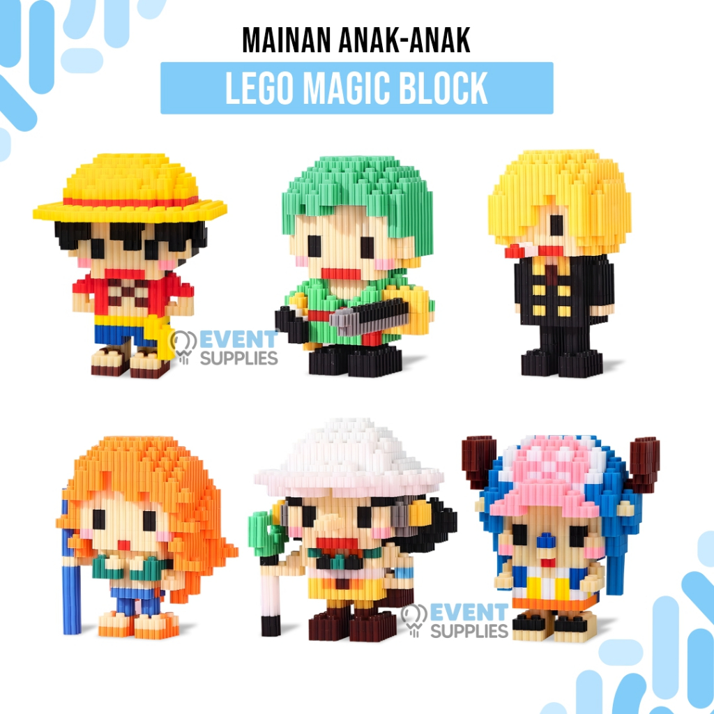 Jual Lego One Piece Magic Block Box Besar Nano Toys Balok Susun Kartun ...