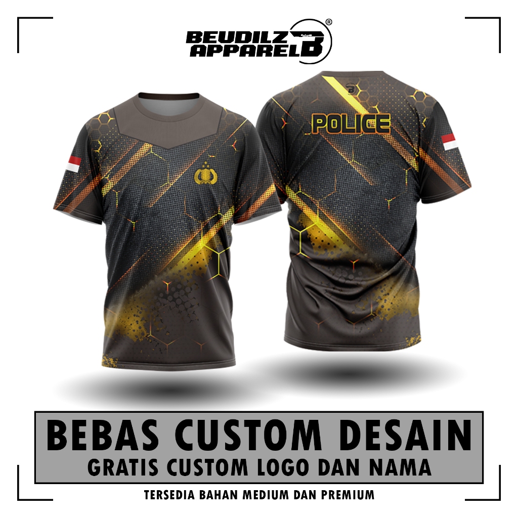 Jual Jersey/kaos printing polisi polri original/jersey daleman seragam ...