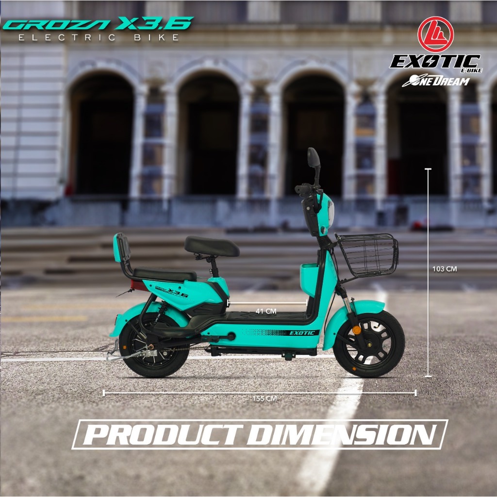 Jual SEPEDA LISTRIK ELECTRIC BIKE EXOTIC GROZA X3.6 ORIGINAL BERGARANSI ...