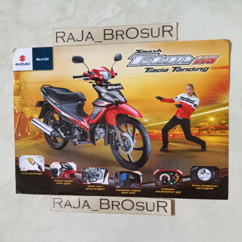 Jual Poster brosur katalog flyer Suzuki Smash Titan 115 SR/R/Smash ...