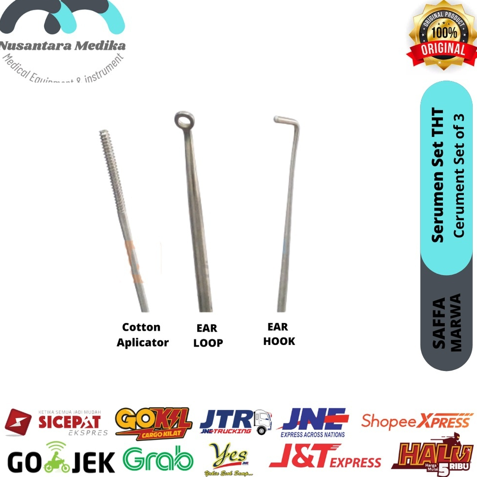 Jual Cerumen Set Medis Of 3 Serumen THT Cerument Hook set of 3 | Shopee ...