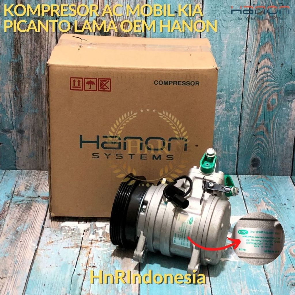 Jual Kompresor AC Mobil Kia Picanto Lama COMPRESSOR OEM HANON | Shopee ...