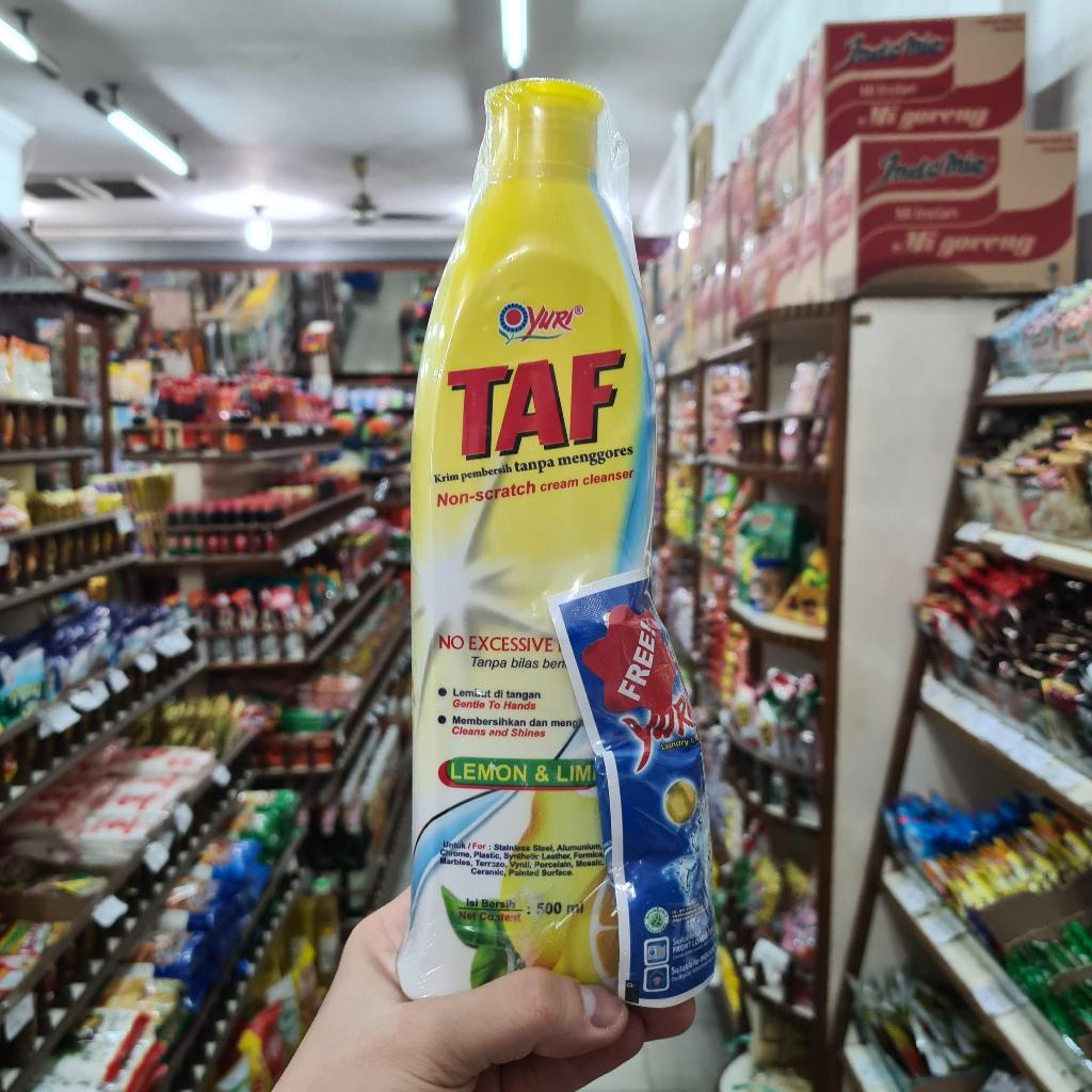 Jual YURI TAF LEMON LIME / FRESH BLUE KRIM CREAM PEMBERSIH BOTOL 500 ml ...