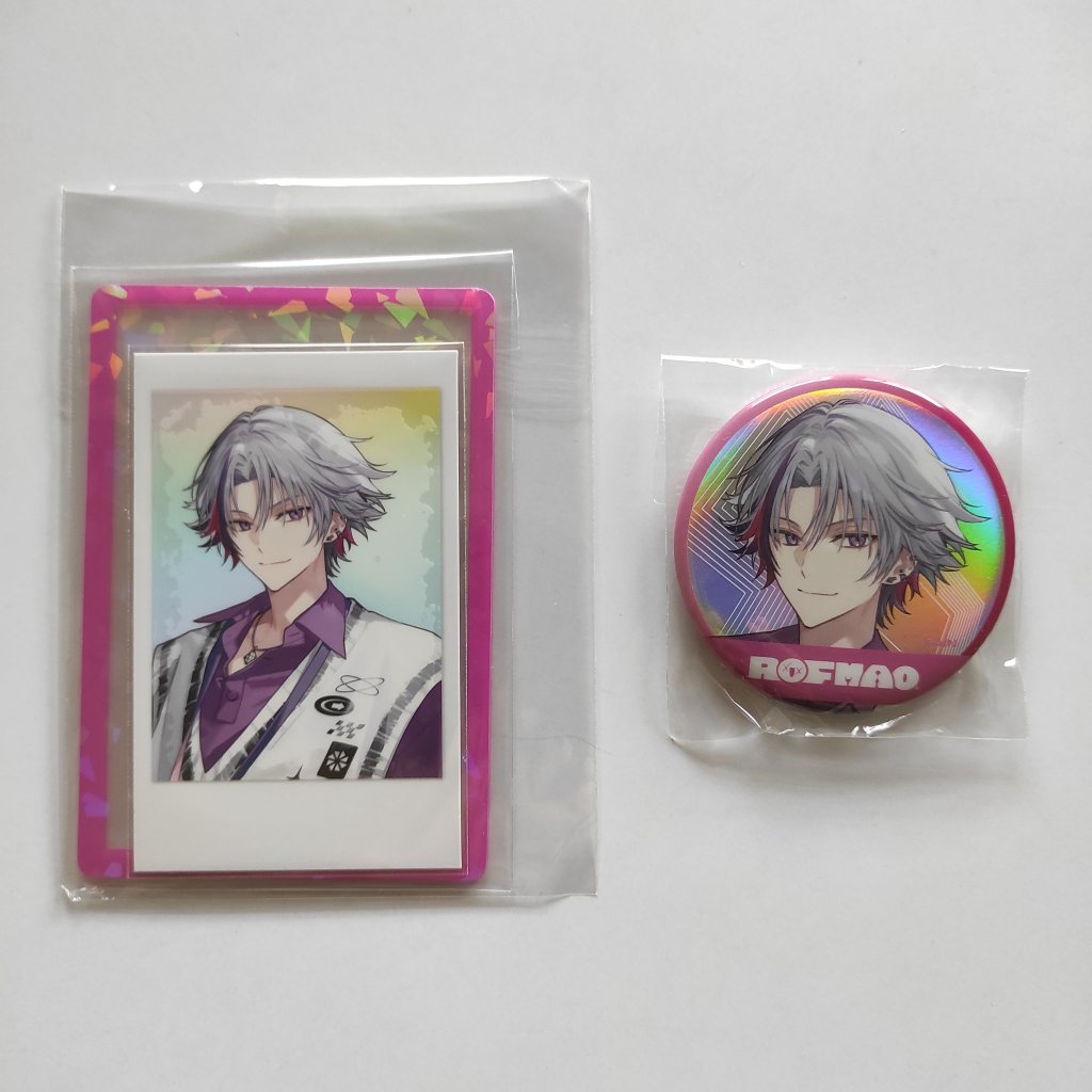 Jual fuwa minato rof-mao cheki/snapshot card case & badge nijisanji ...