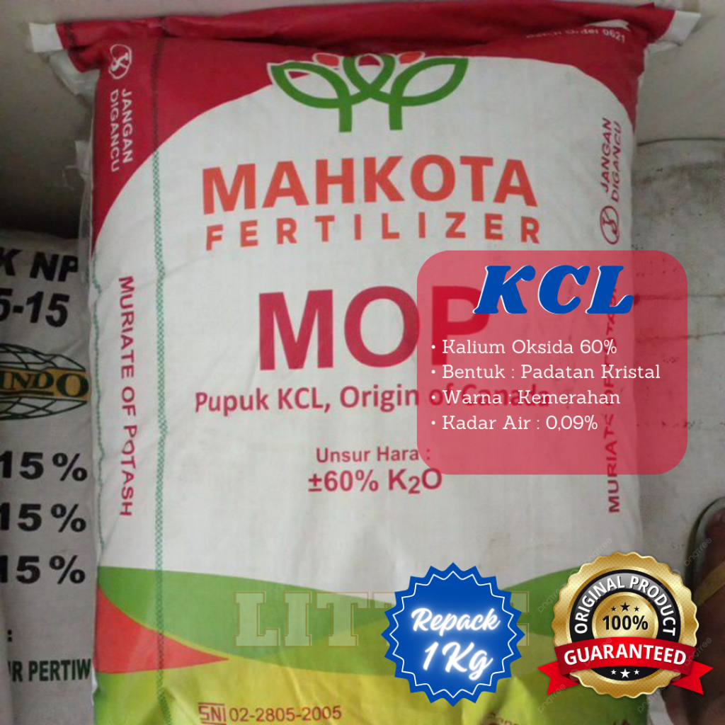 Jual PUPUK KCL MOP MAHKOTA- 1kg REPACK | Shopee Indonesia