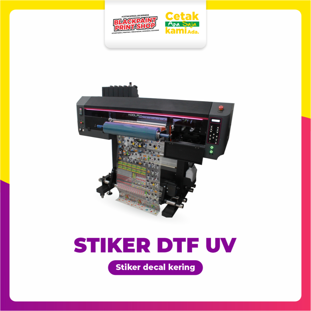Jual Stiker DTF UV | Decal Kering | Pengganti Stiker Cutting Meteran ...