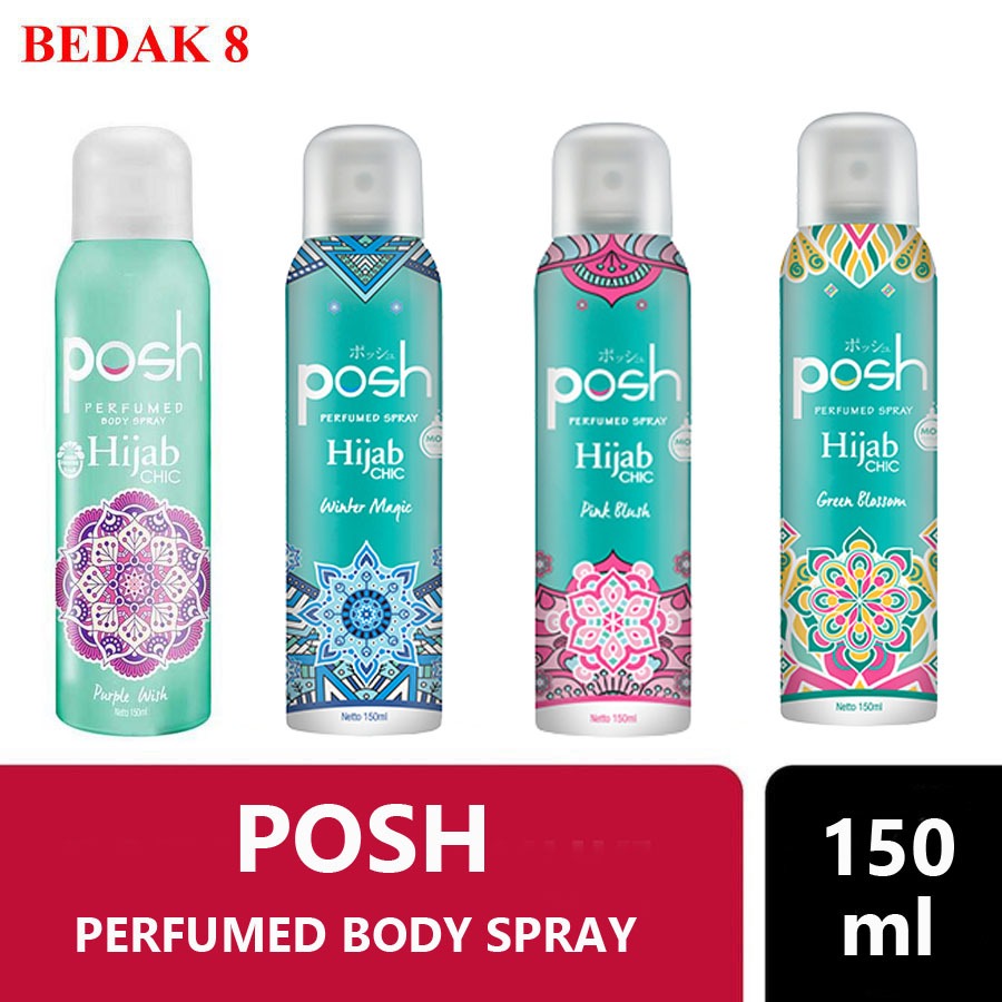 Jual Posh Perfume Body Spray Hijab 150 ml | Shopee Indonesia
