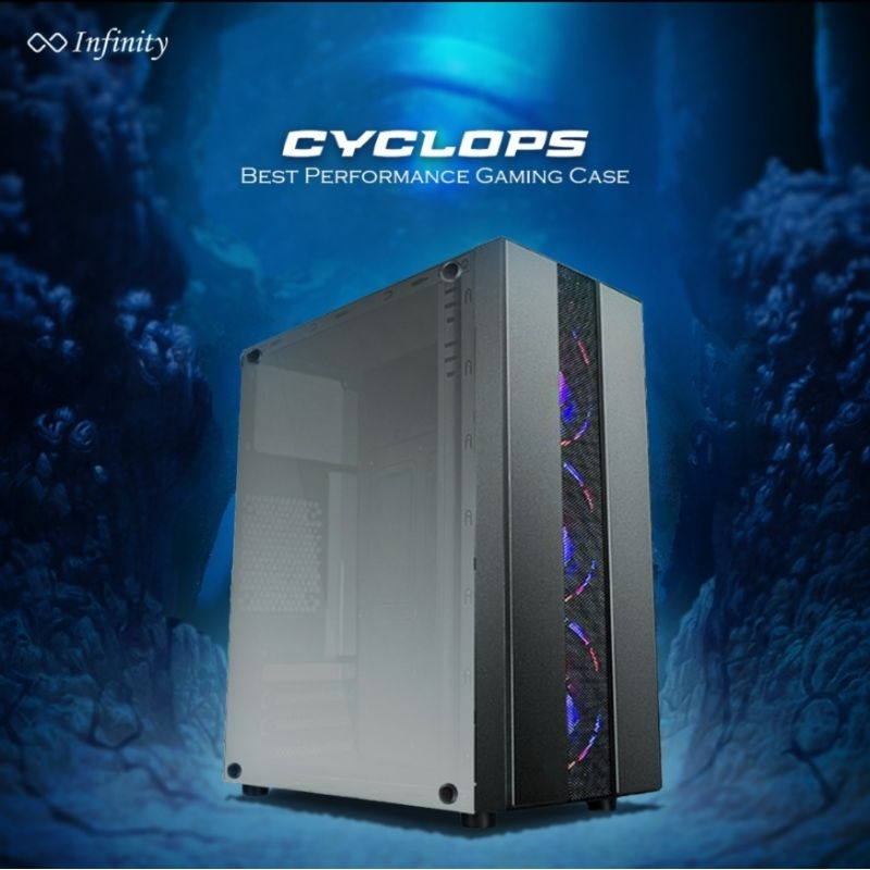 Jual INFINITY Case CYCLOPS ( Meshshield design, ATX, Acrylic Side Panel ...