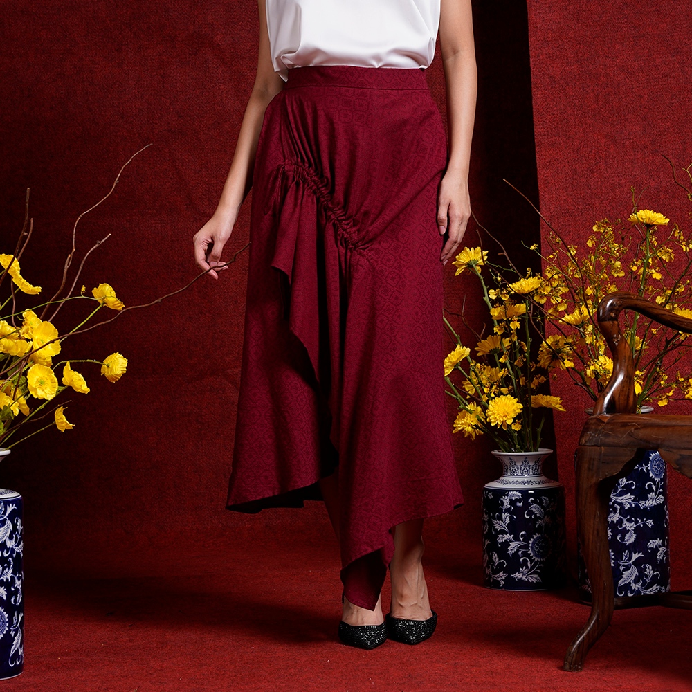 Jual NONA RARA - Libelle Dobi CNY P0187, Rok batik wanita modern ...