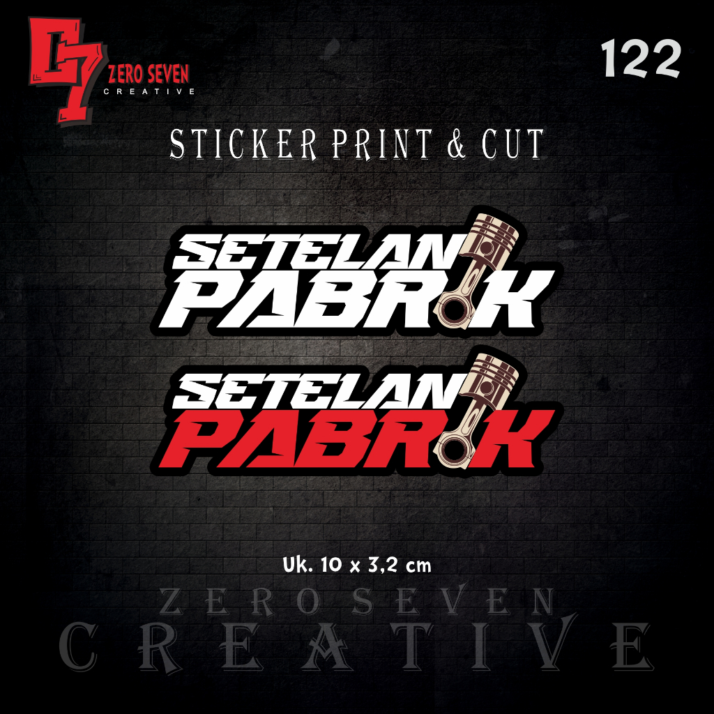 Jual STIKER SETELAN PABRIK RACING VYNIL ANTI AIR PRINT & CUT | Shopee ...