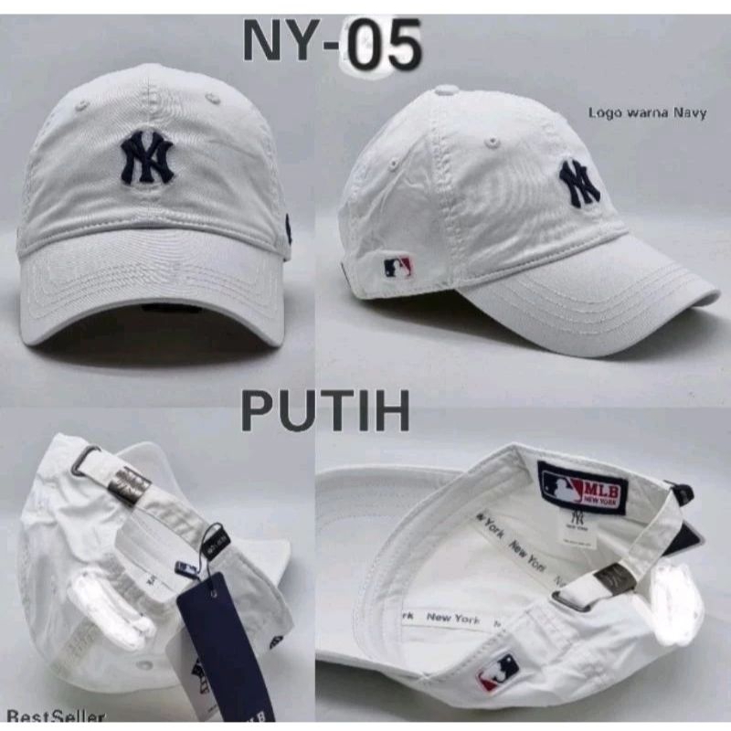 Jual PROMO TOPI NY BASEBALL GOLF IMPOR LOGO NY 100%ORGNAL KATUN PREMIUM ...