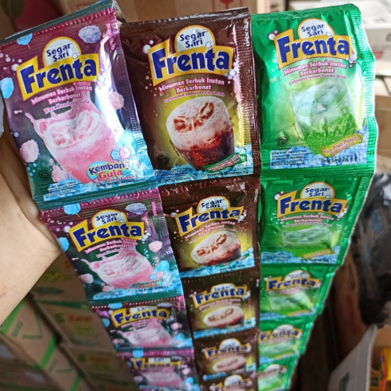Jual Segar Sari Frenta 10 sachet | Frenta Cola Strawberry Susu Anggur ...