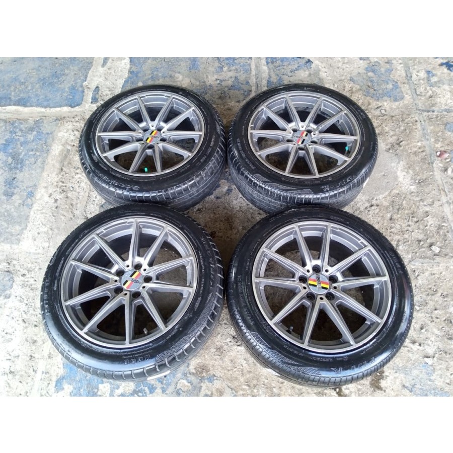 Jual Velg mobil racing bekas hsr polo ring 17 lubang 5 bisa hrv innova xpander terios rush ...