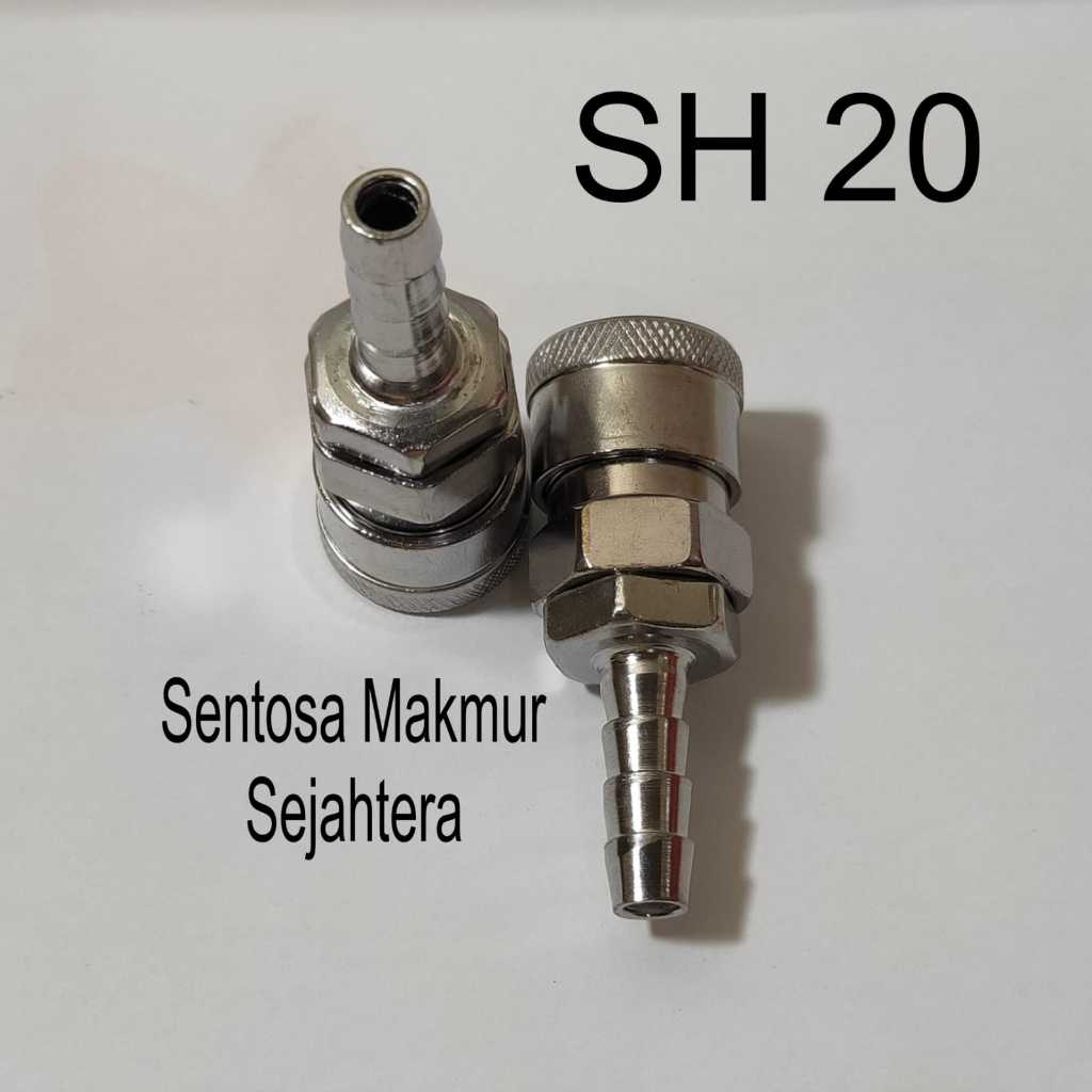 Jual SH20 Sambungan Selang Adapter Kompresor Selang Angin Coupler SH20 | Shopee Indonesia