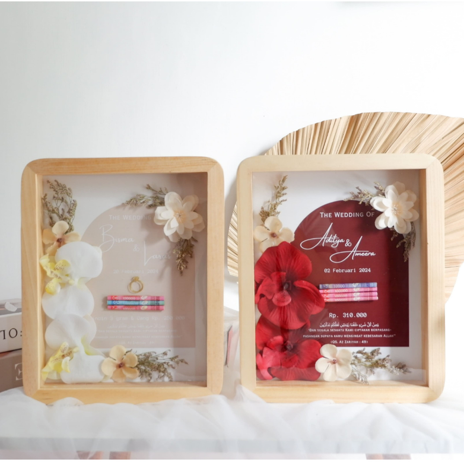 Jual Mahar Pernikahan Akrilik Camelia Mahar Acrylic | Shopee Indonesia