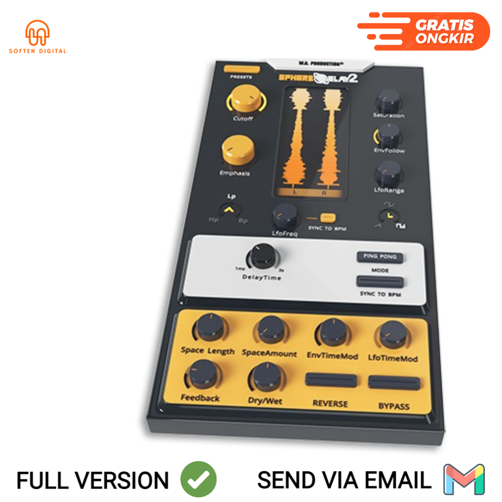 Jual WA Production - Sphere Delay 2 VST Plugin an avant-garde multi ...