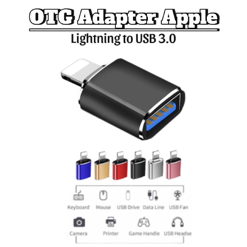 Jual OTG Non Kabel Lightning / OTG Adapter IOS Lightning To USB 3.0 ...