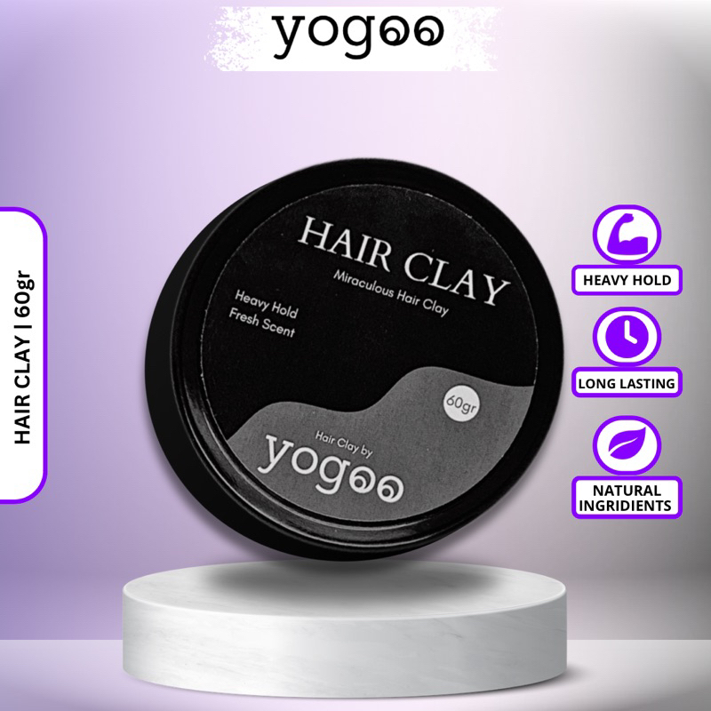 Jual Hair Clay Hair Styling Clay Heavy Hold by Yogoo | Shopee Indonesia