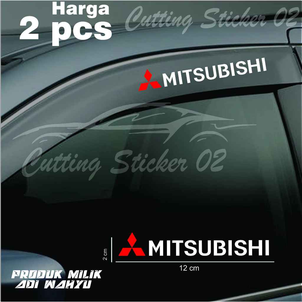 Jual Cutting sticker talang air mitsubishi sticker cover talang air ...