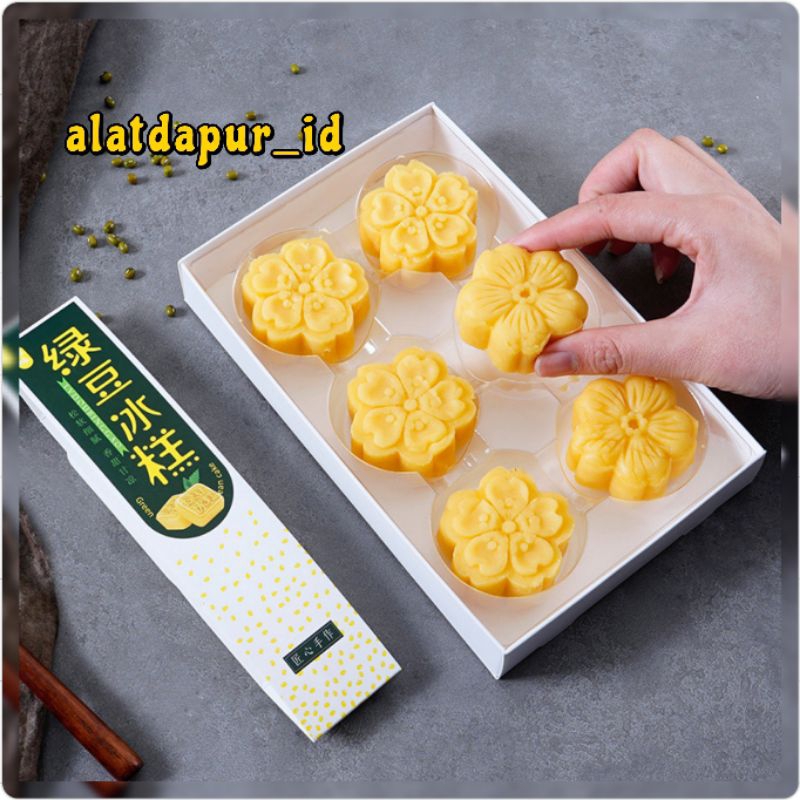 Jual 10set paper box sekat 6 nastar box kotak tray nastar kue kering ...