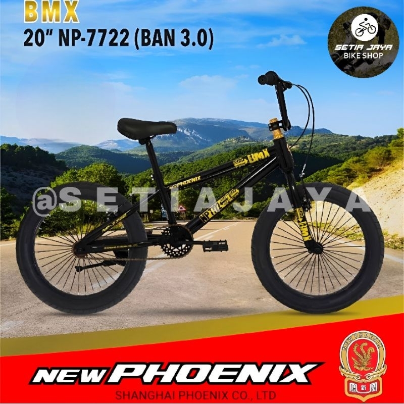 Jual Sepeda Anak BMX 20 Inch PHOENIX NP-7722 Steel Ban Jumbo 3.0 New ...